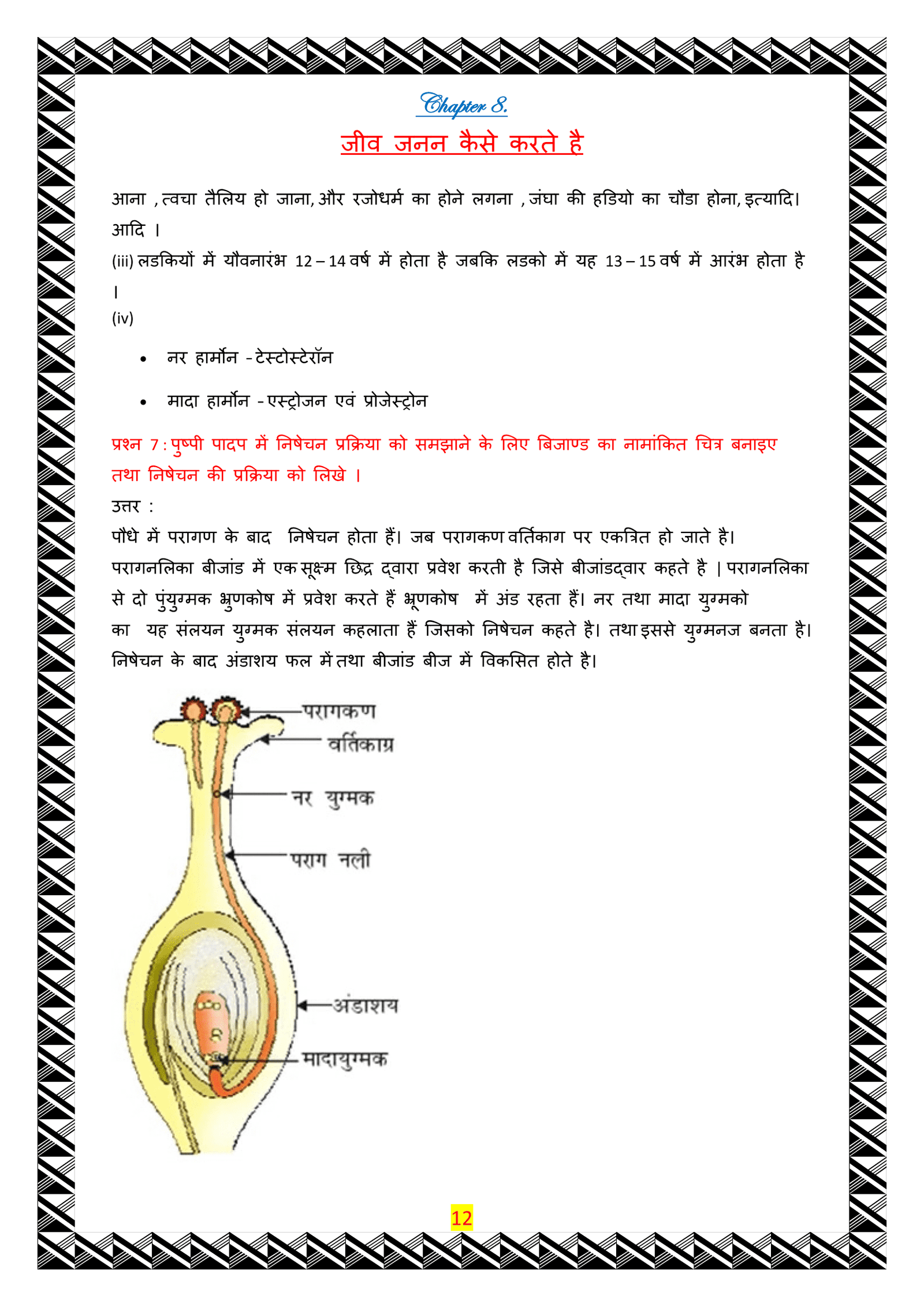 Class 10 Science Solutions Chapter 8 Bihar Class 10 Science Solutions Chapter 8 Bihar