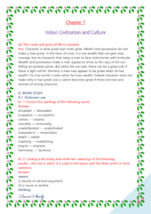 Class 12th English Book Solutions Bihar Board Chapter 1 | Indian Civilization & Culture - Our ...