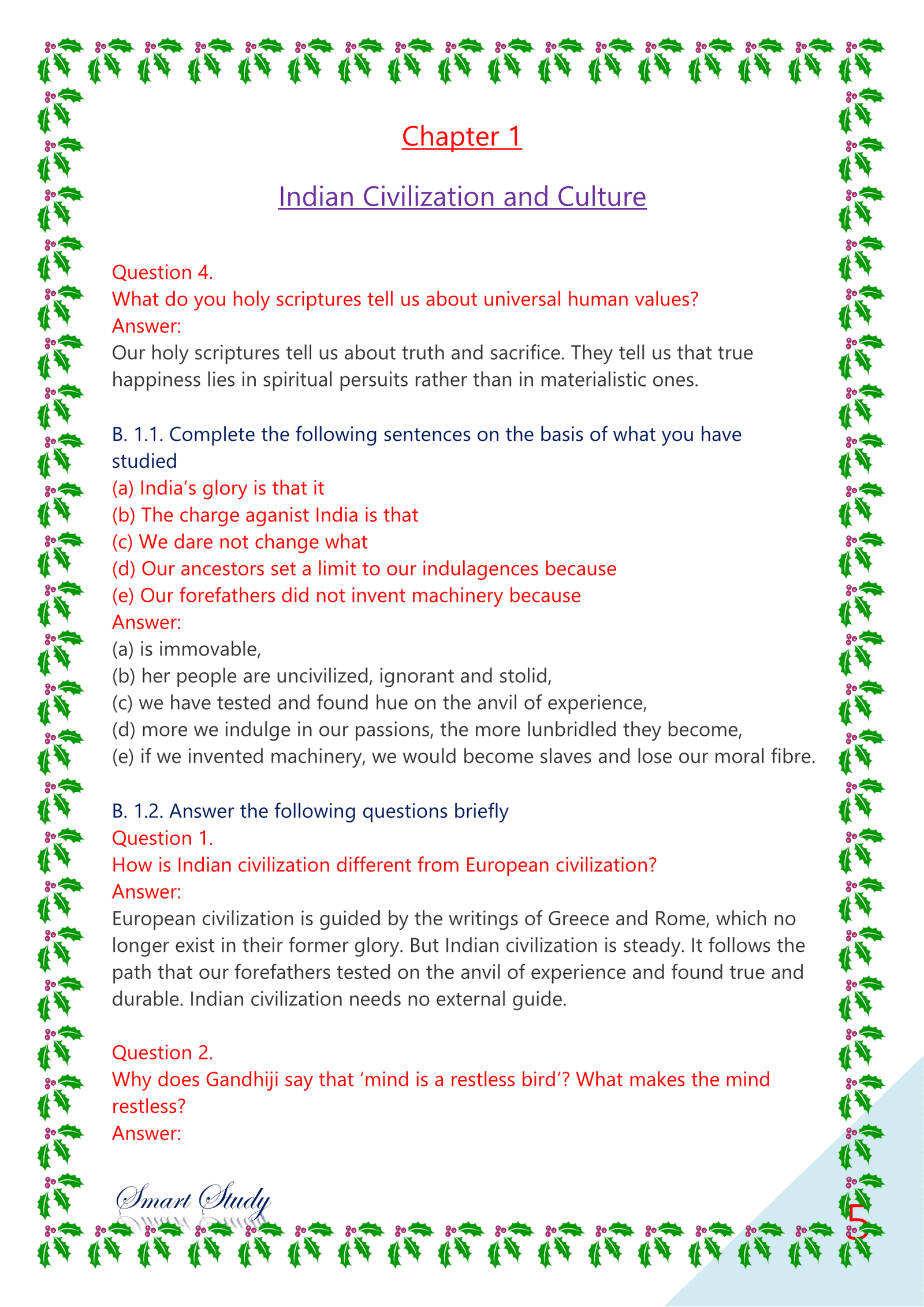 Class 12th English Book Solutions Bihar Board Chapter 1 | Indian ...