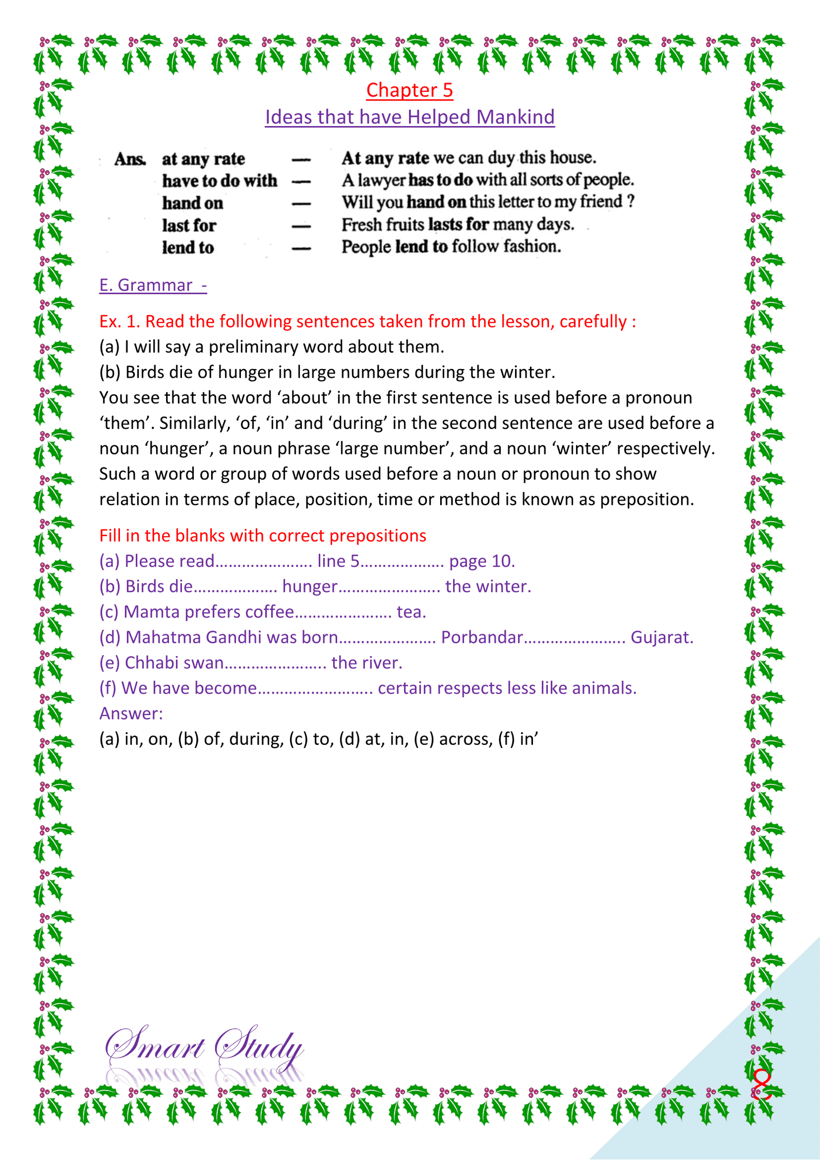 Class 12th English Book Solutions Bihar Board Chapter 5 Ideas That