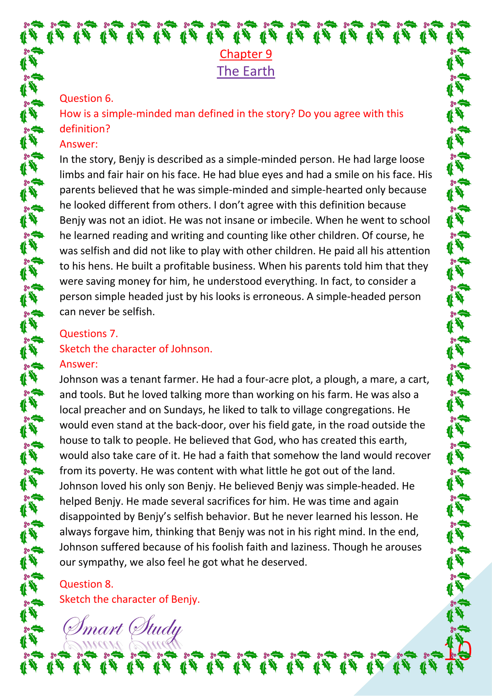 Class 12th English Book Solutions Bihar Board Chapter 9 The Earth Class 12th English Book Solutions Bihar Board Chapter 9 The Earth