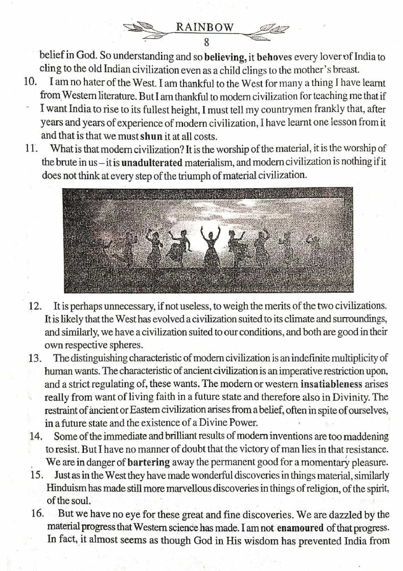 English Chapter 1 Class 12 PDF Download Indian Civilization Culture