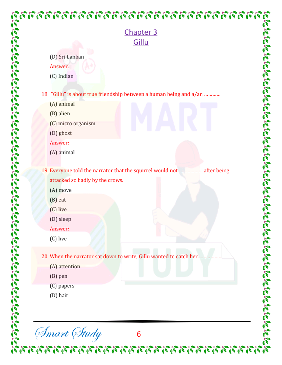 Class 10 English Chapter 3 Objective Questions | English Class 10 ...